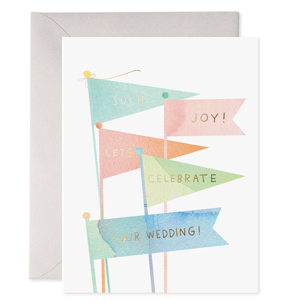 Wedding Flags Card | Available at Leon & Lulu