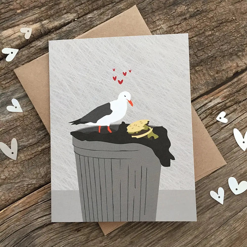 All I Ever Wanted Seagull Valentine's Day Card | Available at Leon & Lulu
