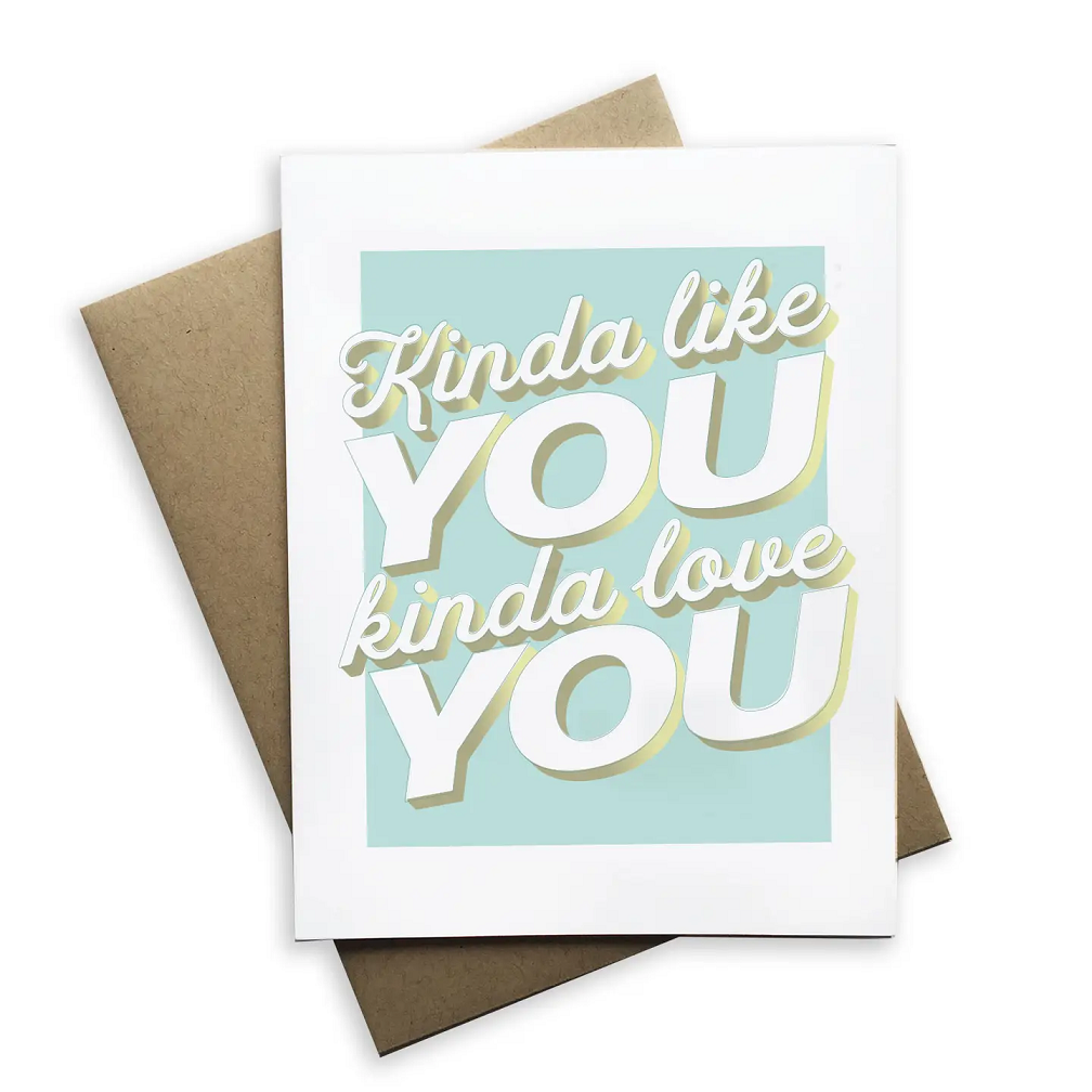 Kinda Like You, Kinda Love You Greeting Card – Leon & Lulu