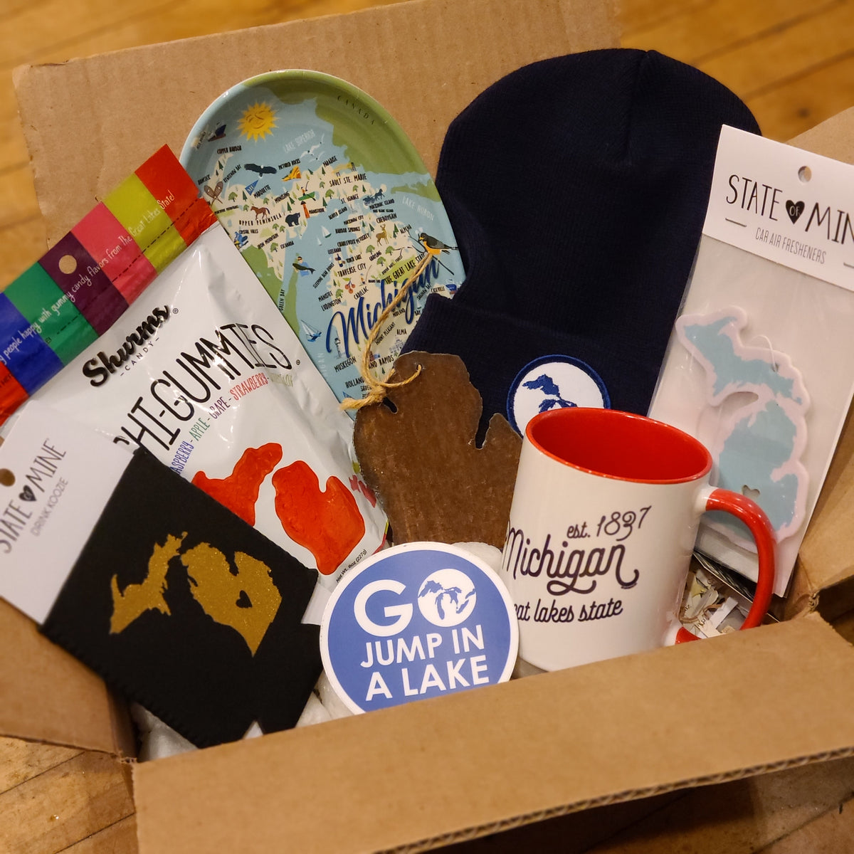 Custom Michigan Gift Box | Available at Leon & Lulu