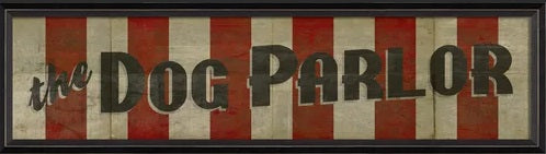 The Dog Parlor Framed Wall Art | Available at Leon & Lulu